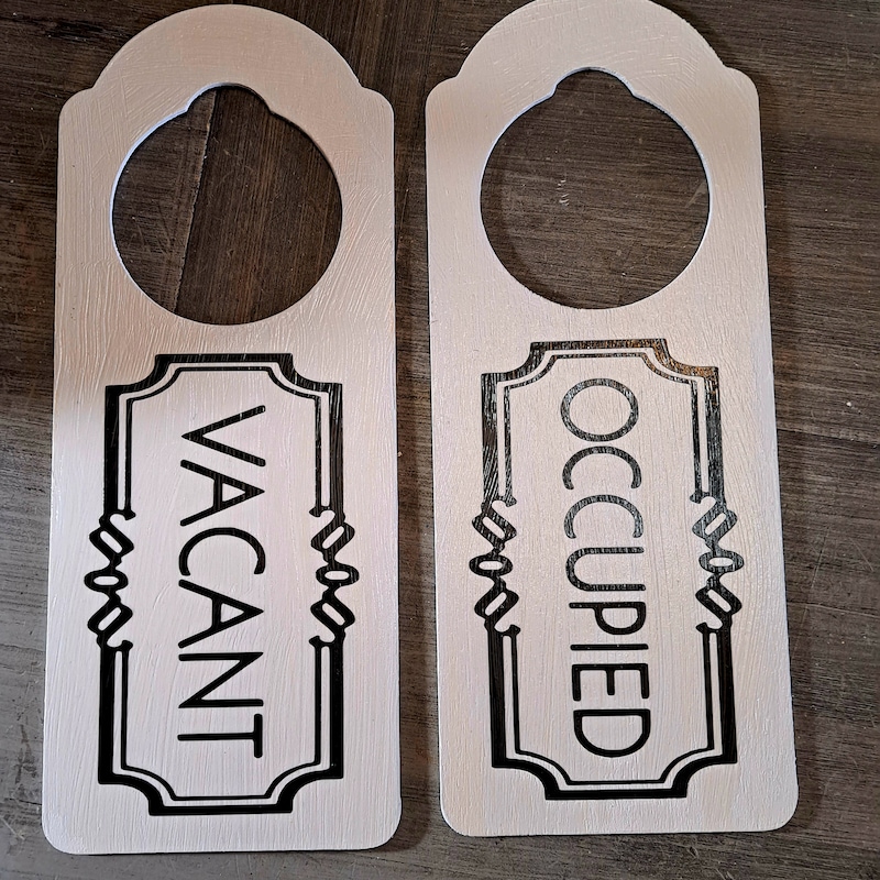 Vacant and Occupied Bathroom Sign - Etsy