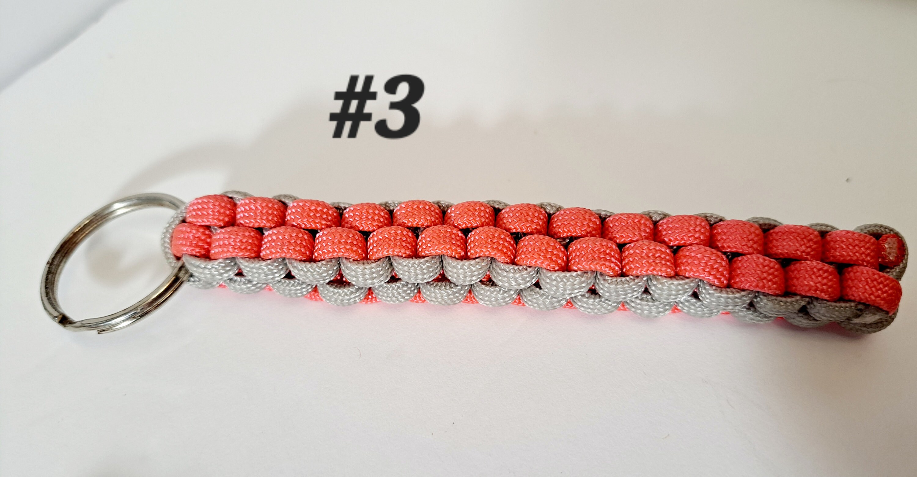 Handmade Survival Paracord Square Knot Keychain - Etsy