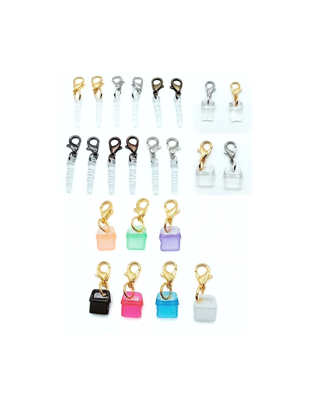 Phone Charm Dust Plug, DIY Phone Charm Add On, Clear 3.5mm/usbc/iphone ...