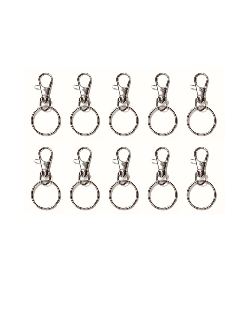 Keyring Lobster Clasp With 360 Degree Swivel Hook ,keychain Set ...