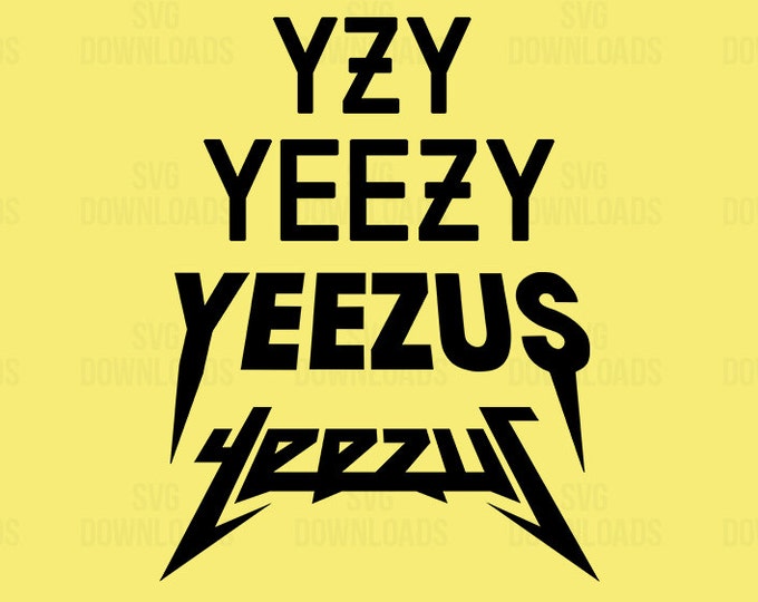 Yeezy Yeezus SVG Vector Clipart - Etsy