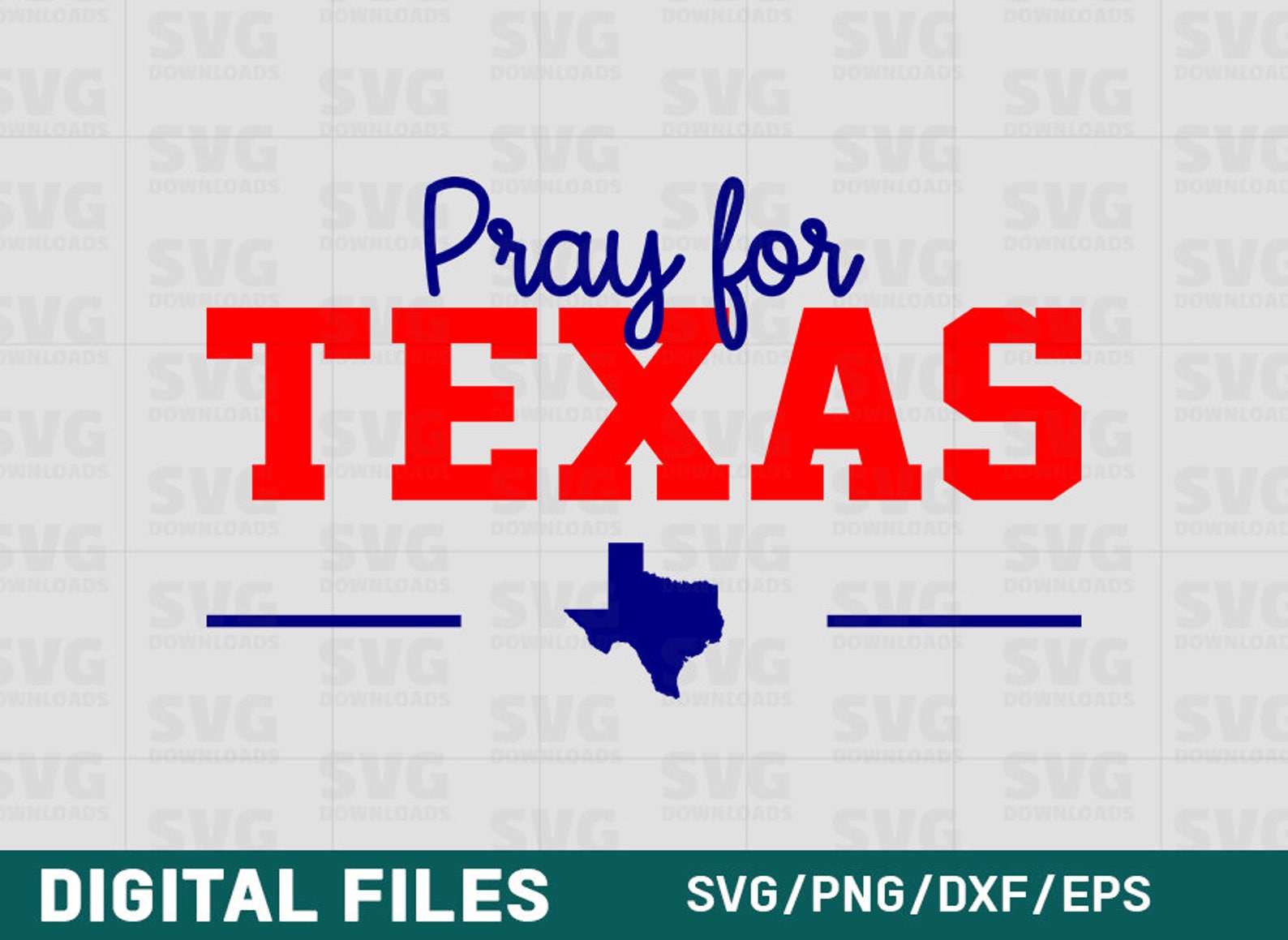 Pray for Texas SVG Houston SVG Digital Print and Cut Files | Etsy