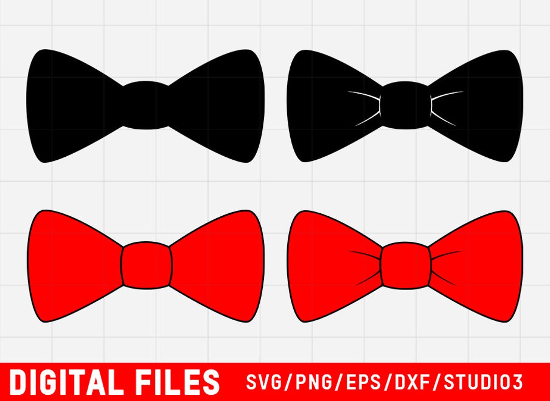 Bow Tie SVG Digital Files | Also Includes Eps, Dxf, Png and Studio3 ...