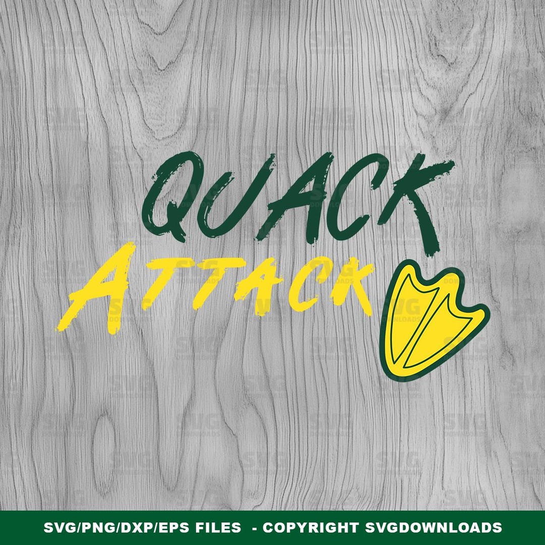 Quack Attack SVG, PNG Graphics, Silhouette Cut Files, Cricut Files, Printable Clipart - Etsy