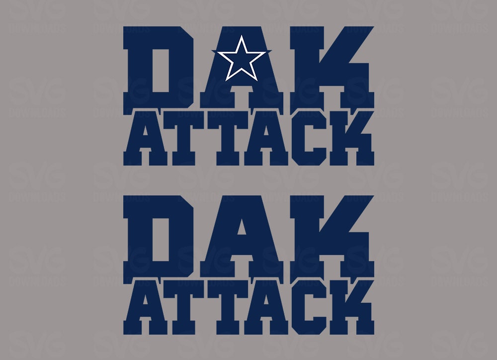 DAK Attack Dallas Cowboys Graphic - Etsy