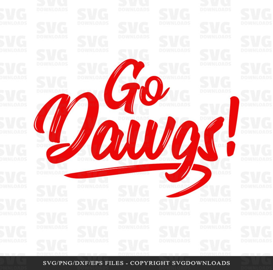 Go Dawgs SVG, Bulldogs SVG, Football Svg, Team Graphic, Silhouette Cut ...