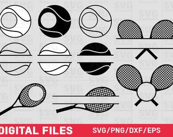 Tennis Monogram Svg - Etsy