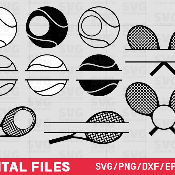 Tennis Ball Svg - Etsy