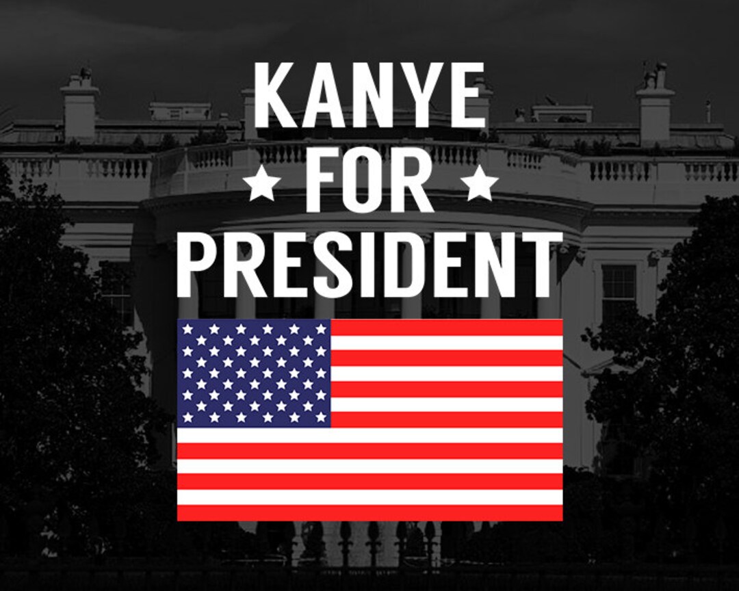 Kanye for President SVG Graphic File - Etsy