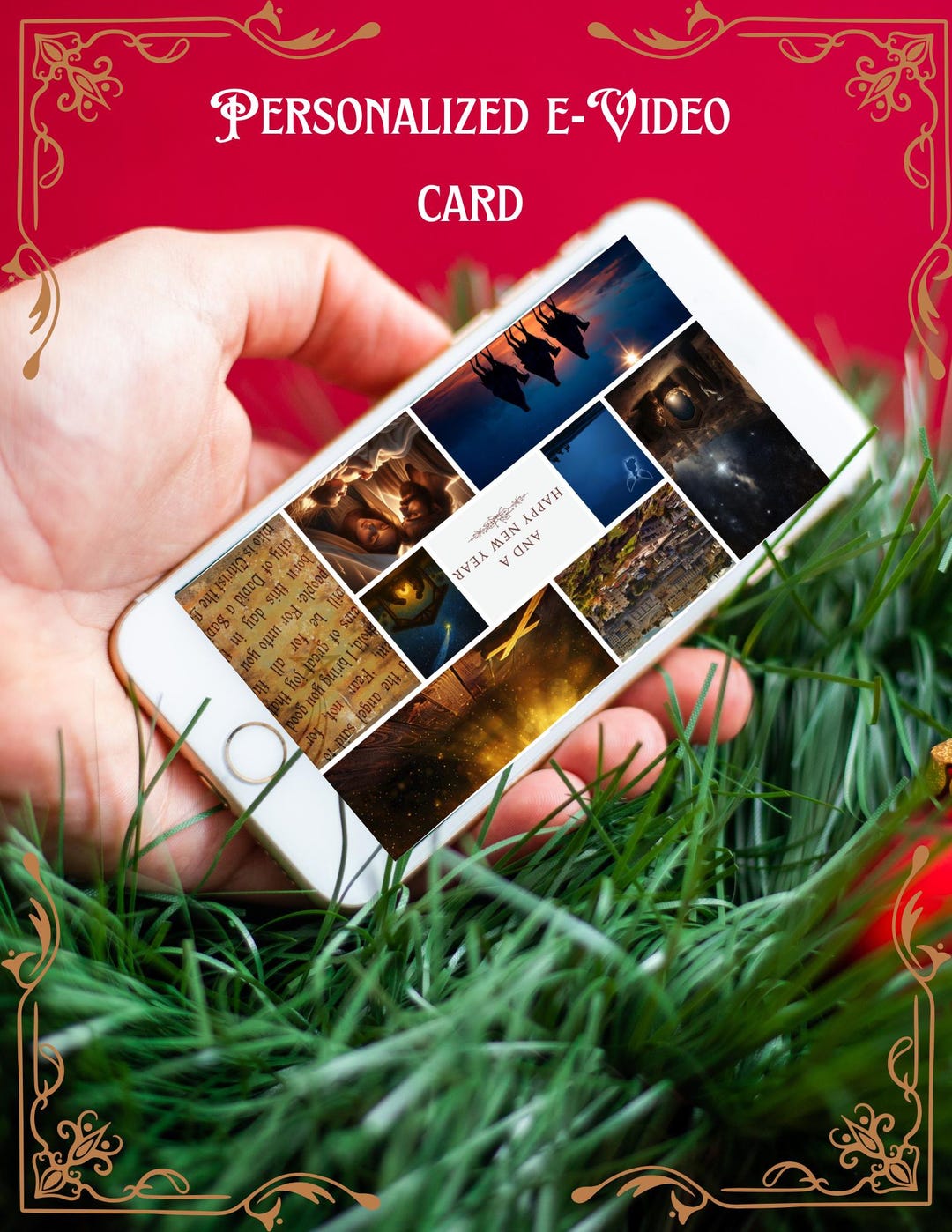 Personalized Christmas Video Card With Photos and Music (digital ...
