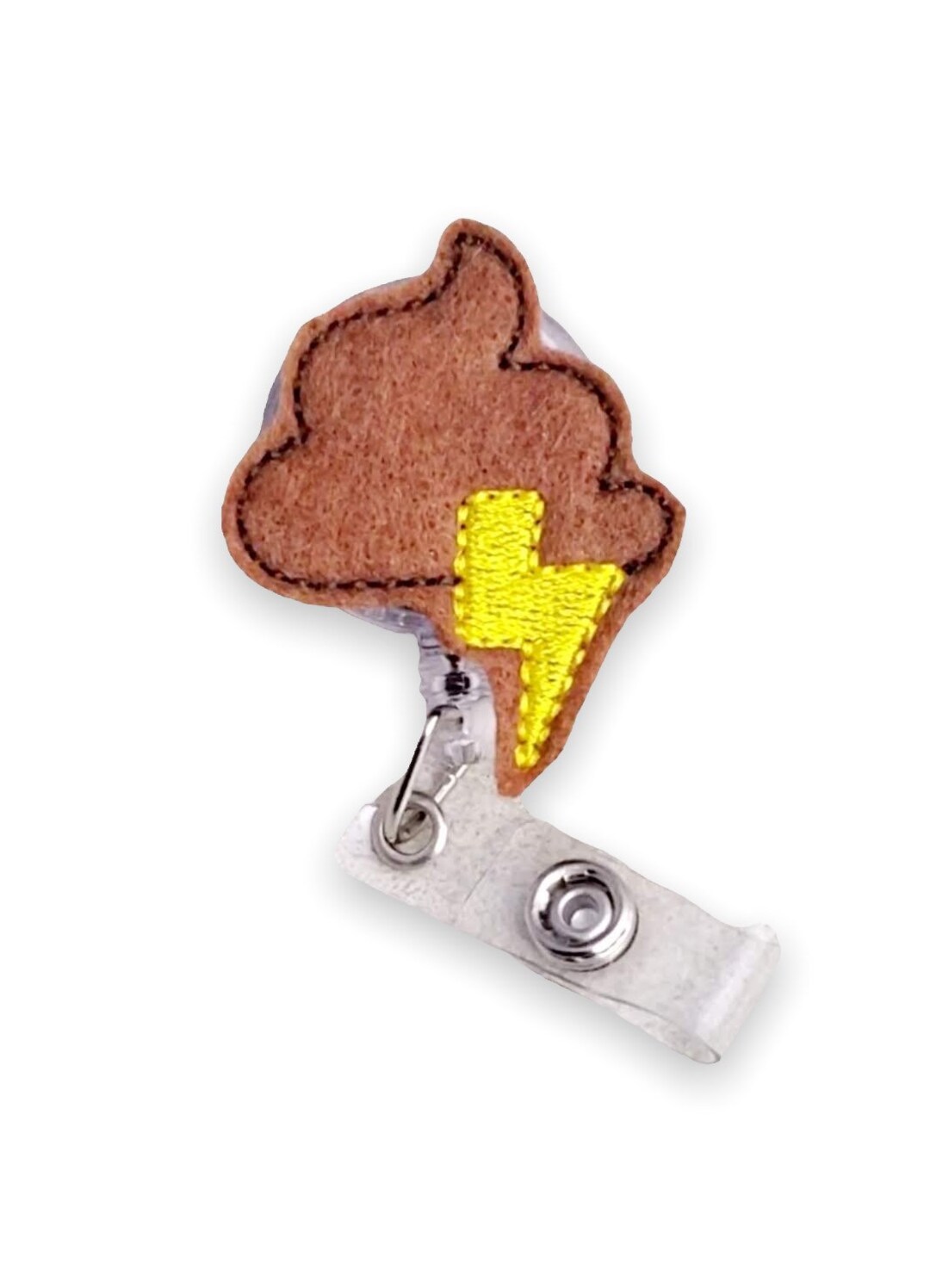 Poop Badge Reel ID Holder Funny Badge Holder Storm Badge Nurse Badge ...