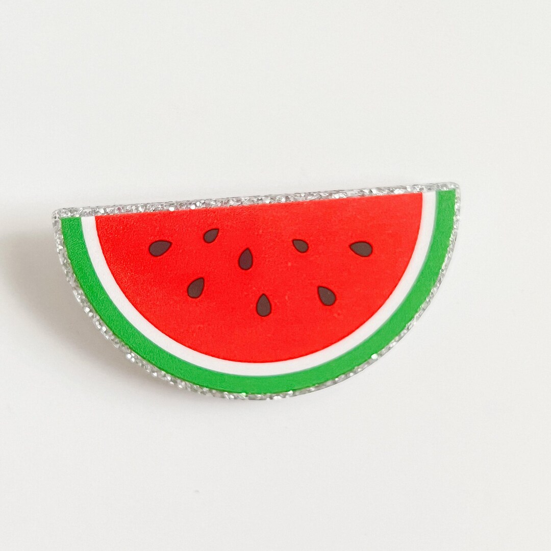 Watermelon Badge Reel, Summer Fruit Badge Holder - Etsy