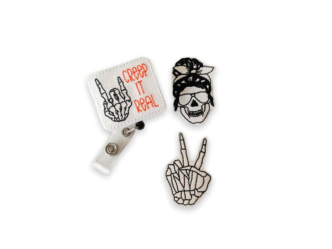 Skeleton Badge Reel,creep It Real Badge Reel,nurse Badge Reel,radiology ...