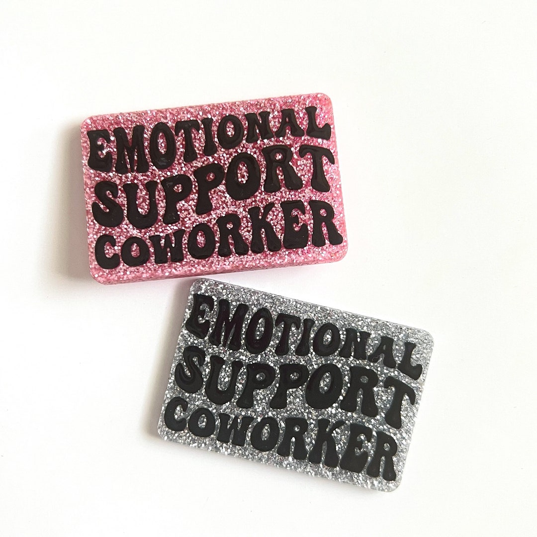 Emotional Support Coworker Badge Reel: Nurse Gift - Etsy