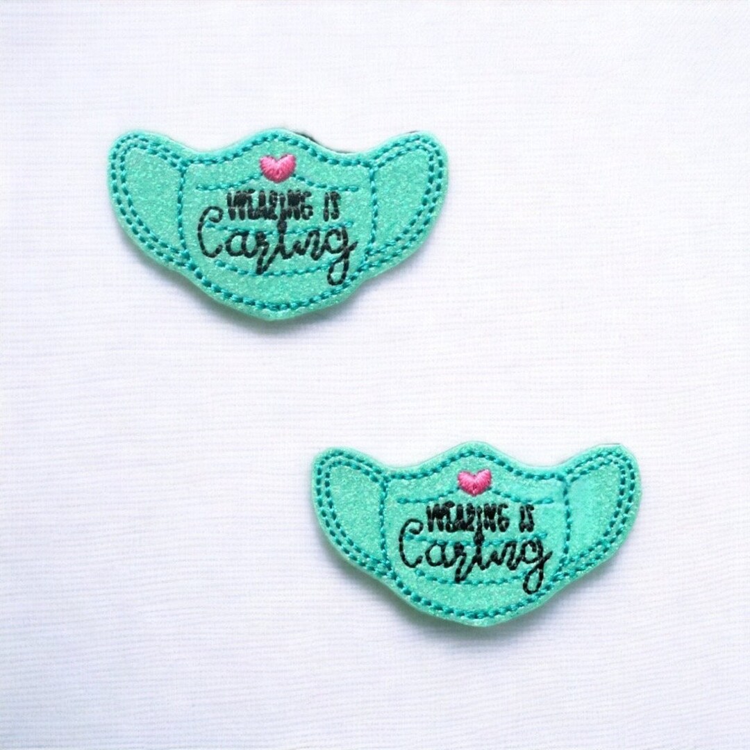 Wearing is Caring Badge Reel , RN Badge Reel , Retractable Badge , ID ...