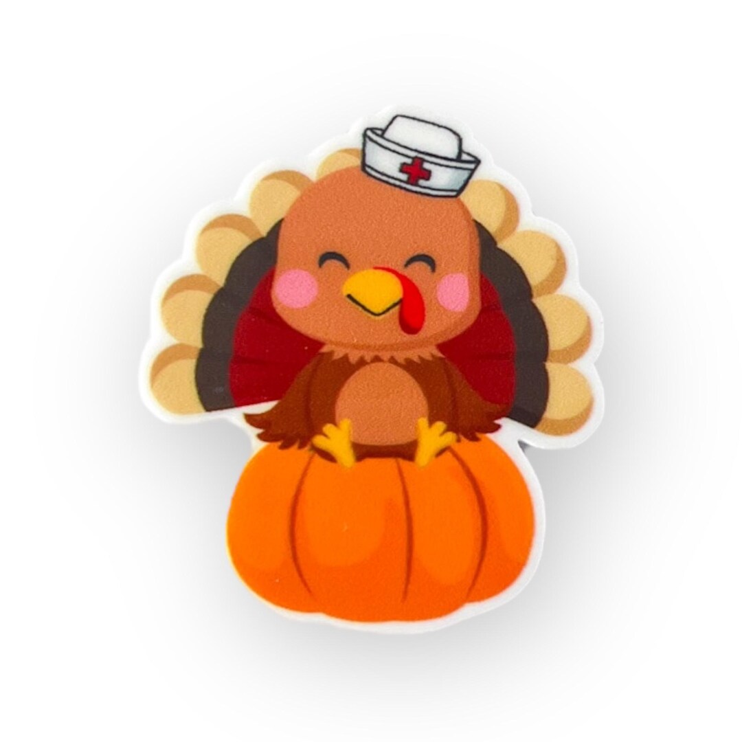 Thanksgiving Turkey Badge Reel, Retractable Holiday Accessory - Etsy