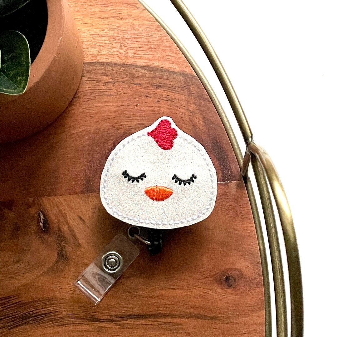 Chicken Badge Reel Farm Animal Badge Retractable Badge - Etsy.de