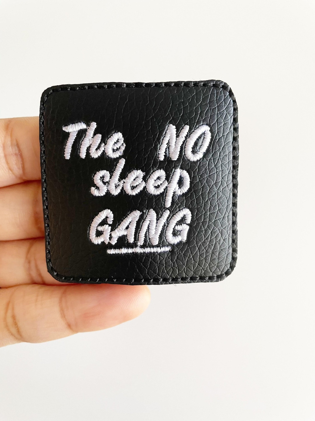 No Sleep Gang Badge Reel: Quote ID Badge - Etsy UK