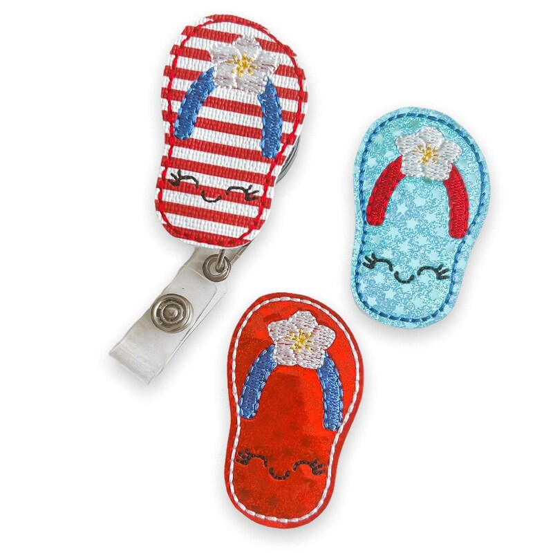 Patriotic Flip Flops - Etsy