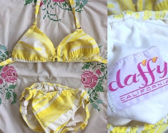 Yellow bikini | Etsy