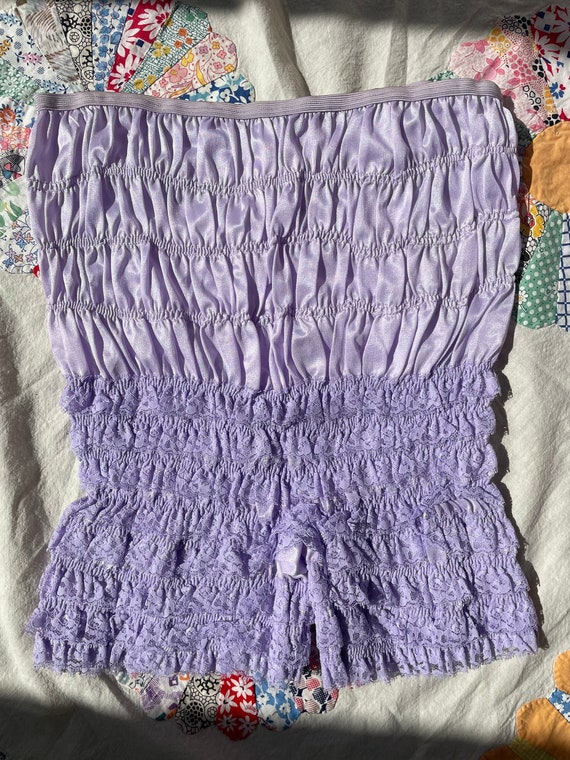 1970s Lavender Lace Bloomers size Medium - Gem