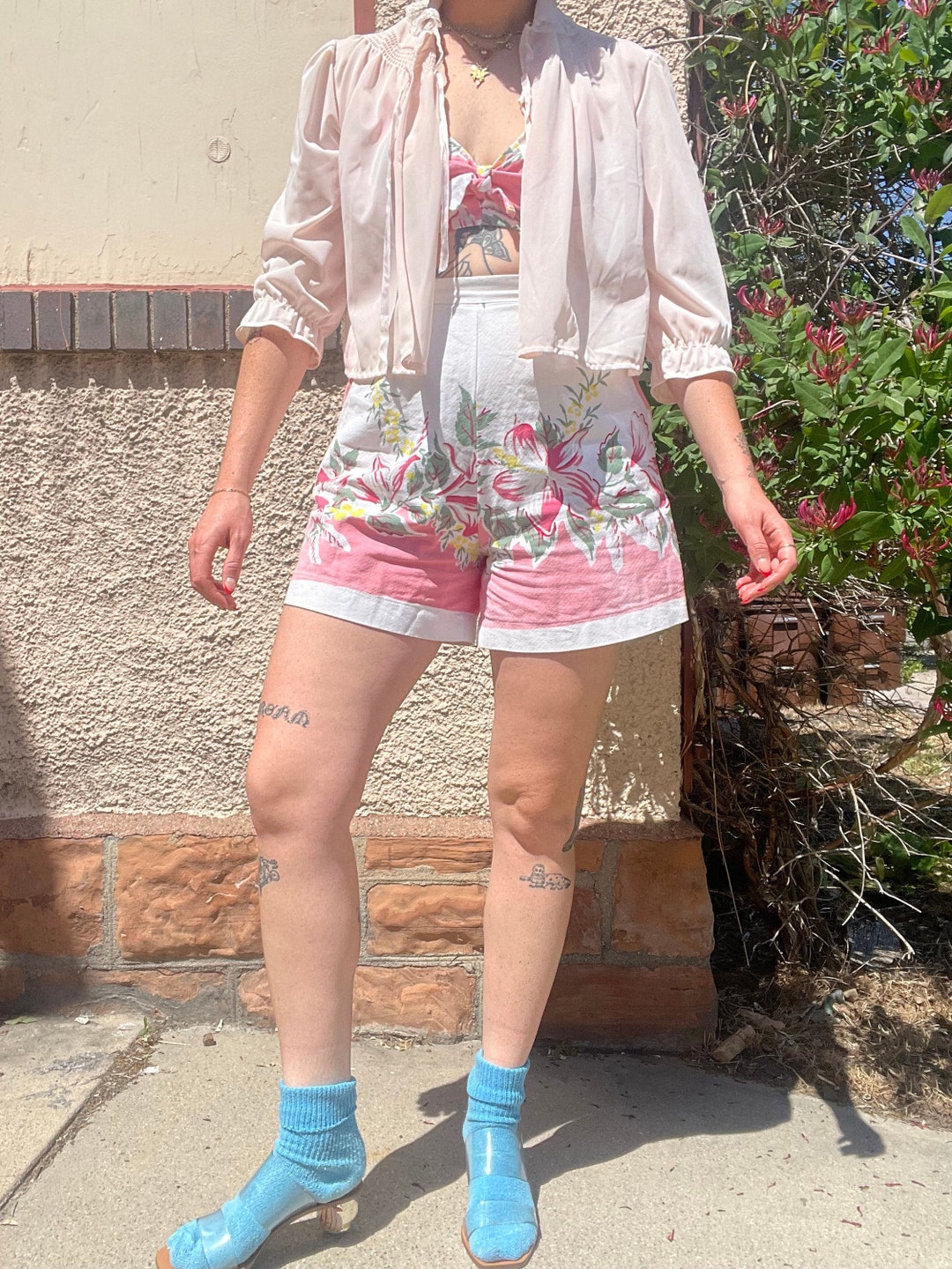 1950s Baby Pink Nylon Bed Jacket Size Small - Etsy