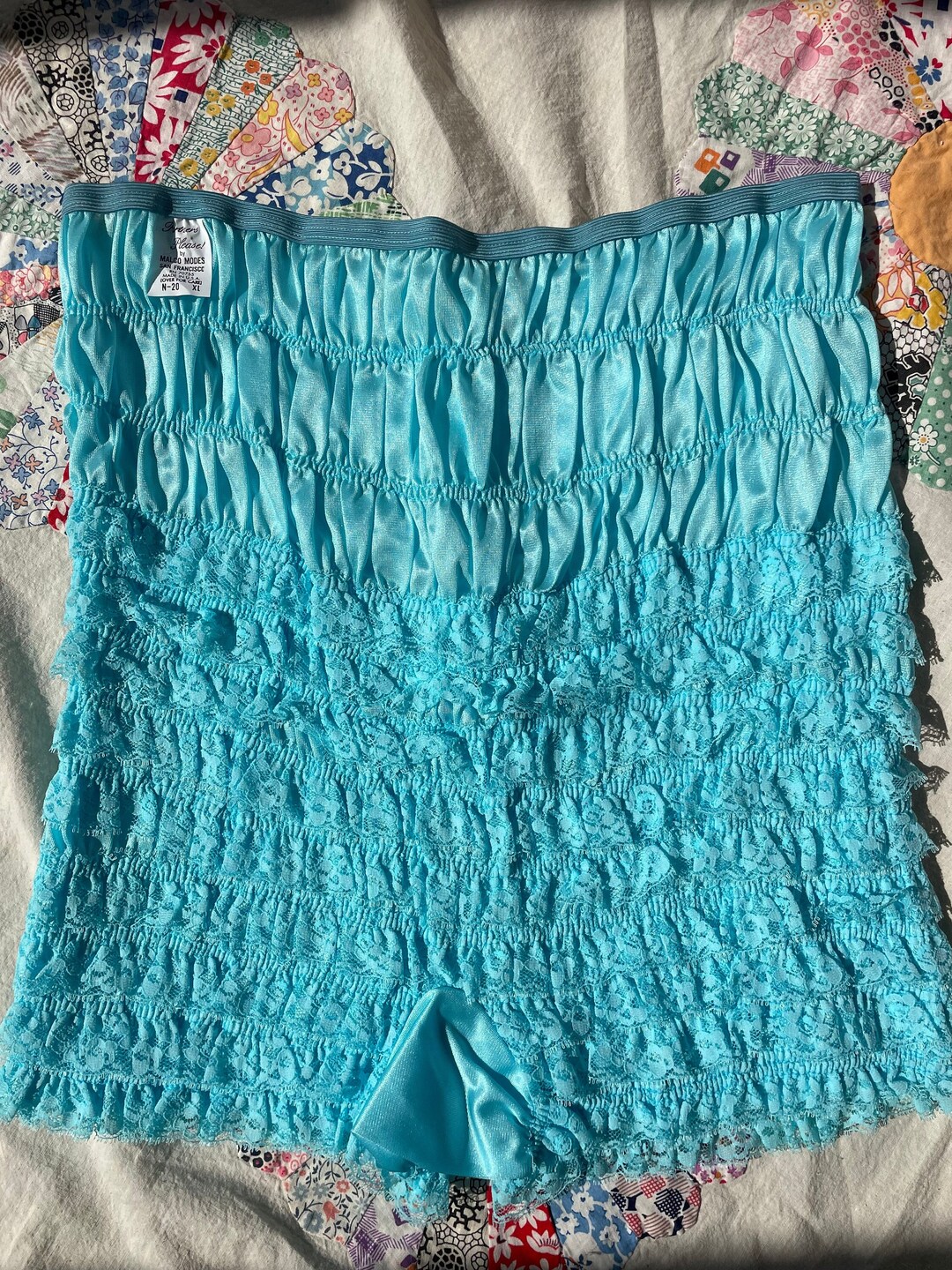 1970s Aqua Blue Lace Bloomers Size Small - Etsy