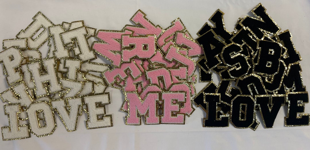 3 Inch Chenille Patch, Chenille Letters, Iron on Letters, Letter Patch ...