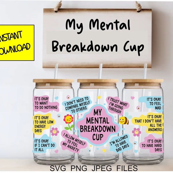 My Mental Breakdown Tumbler Svg - Etsy
