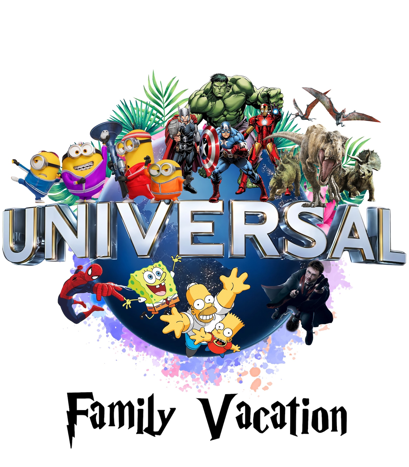 Universal Family Vacation 2024 PNG, Family Trip, Family Vacation, Magic ...