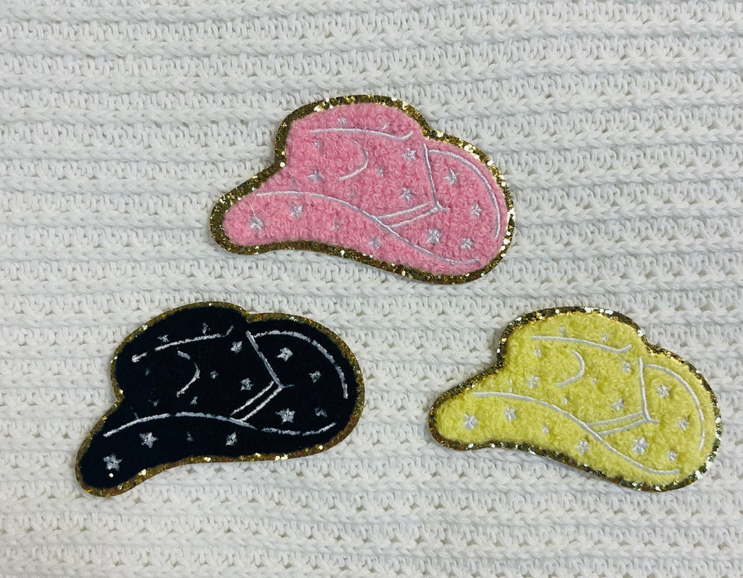 Cowgirl Hat Patch Bachelorette Party Chenille southwest Patch Space Cowgirl Southern Girl Gift ...