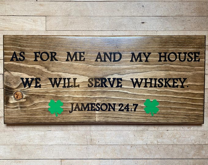 Jameson Whiskey Sign Rustic Bar Decor Gift for Him - Etsy