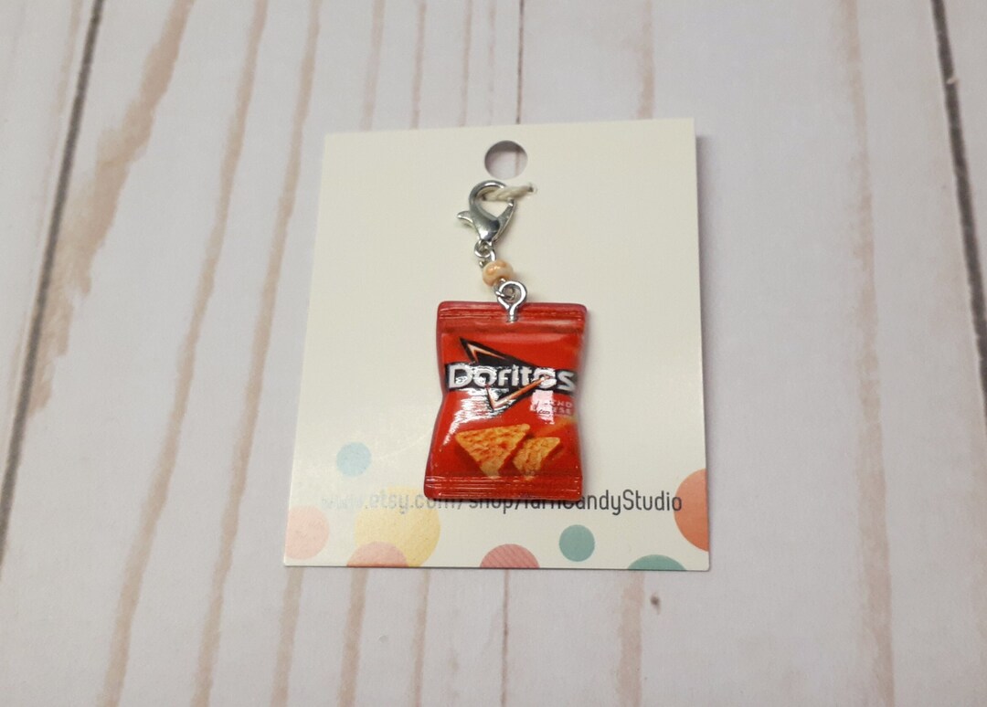Resin Nacho Cheese Chips Progress Keeper Crocheters Knitter's Removable ...