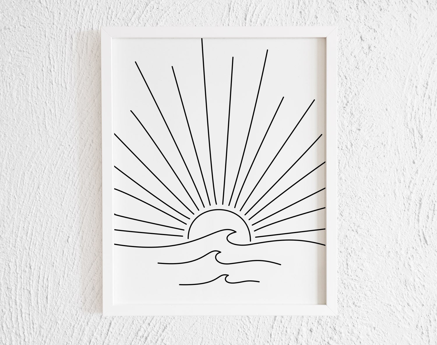 Sun Line Art
