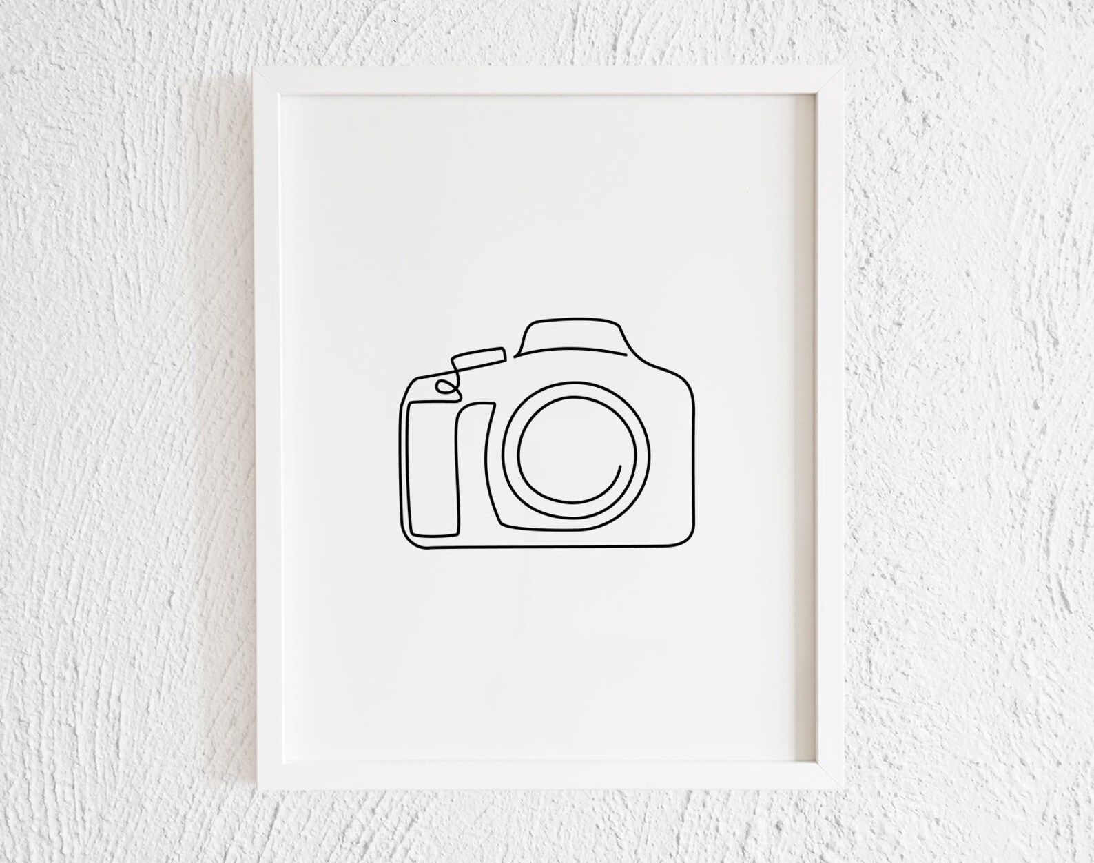 Camera Doodle Print. Printable Minimalist Polaroid Lens Drawing ...