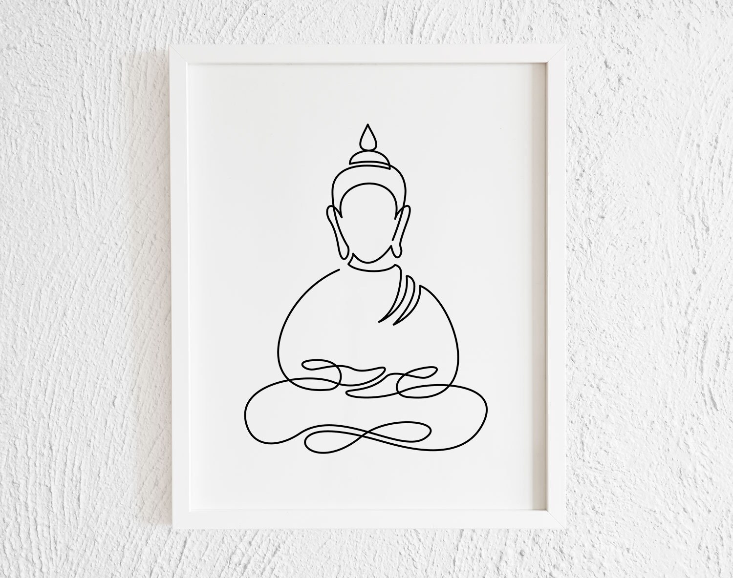 Buddha Meditating Doodle Print. Printable Minimalist Buddha | Etsy