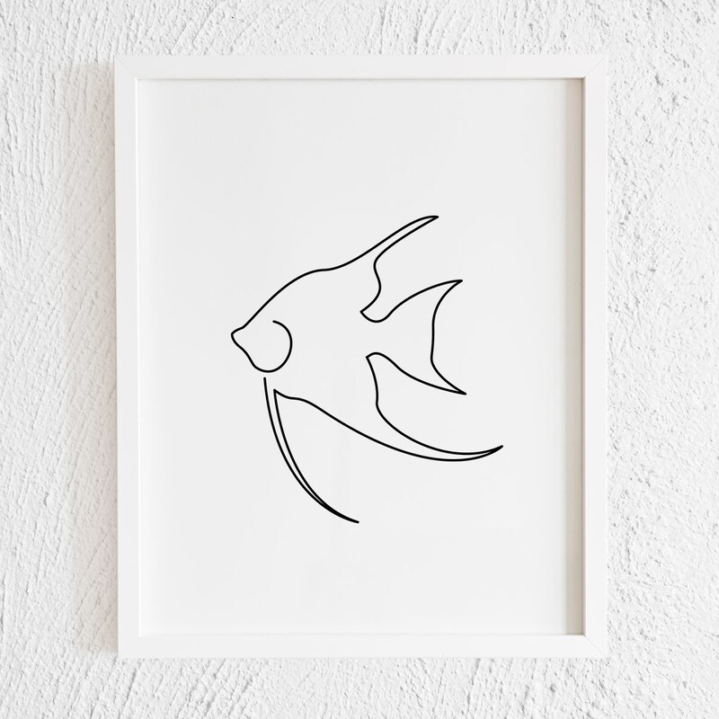 Angelfish Wall Art - Etsy