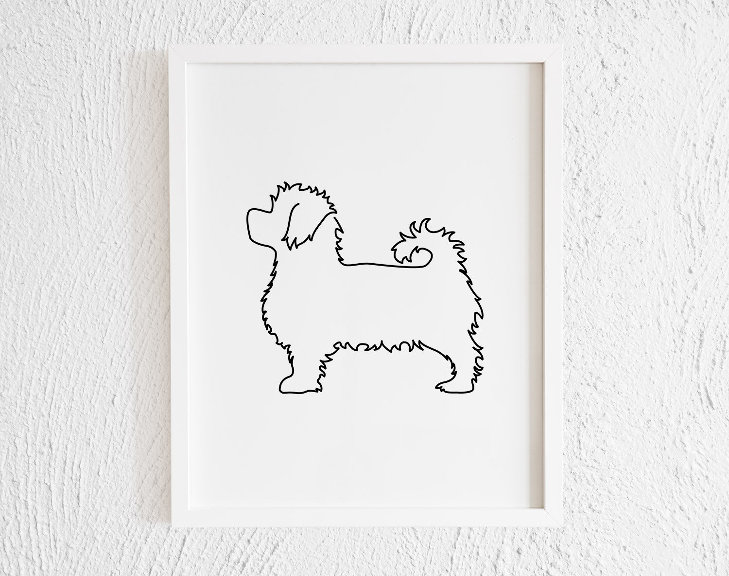 Maltese Terrier Doodle Drawing Print. Minimalist Dog One Line - Etsy Canada