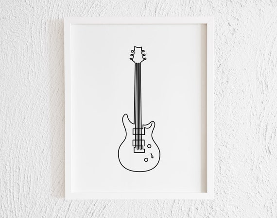 Rock N Roll Guitar Sketch