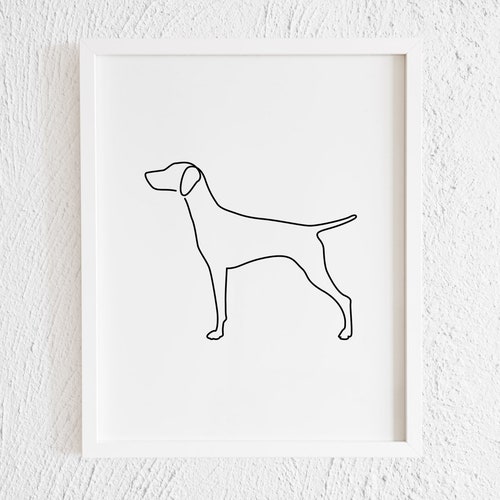 Vizsla Wall Art Vizsla Print Dog Home Decor Dog Prints | Etsy