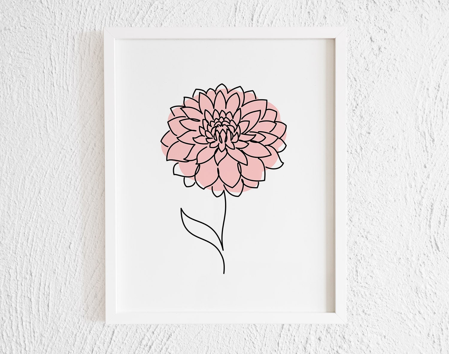 Flower Dahlia Drawing