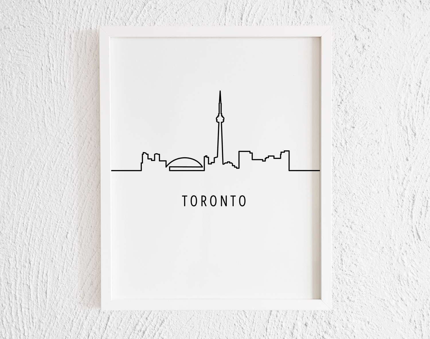 Toronto City Skyline Doodle Print. Minimalist Drawing One Line - Etsy UK
