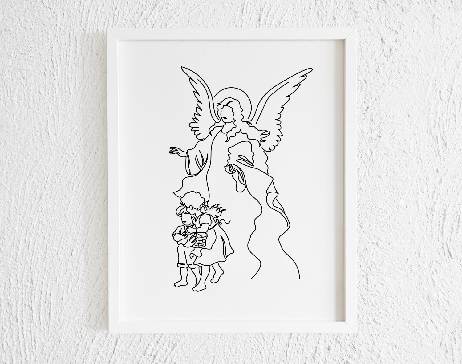 Outline Drawings Of Angels