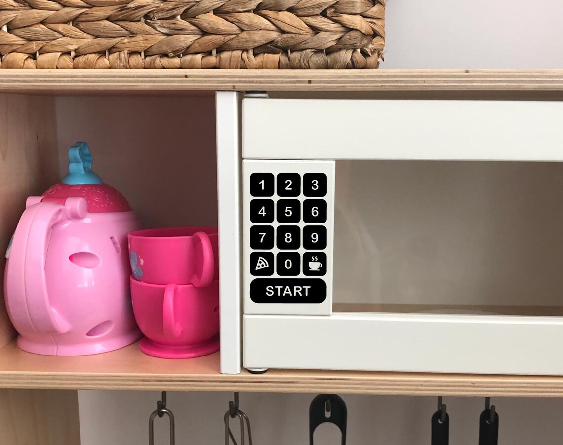 Play Kitchen DIY Decal for CRICUT (set of 2). Printable Microwave Oven ...