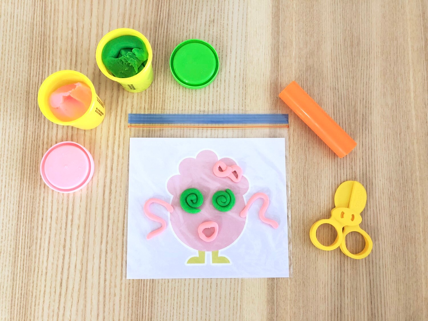 Monster Play Dough Mats Prints. Printable Create Faces to Monsters ...
