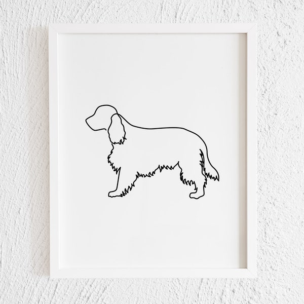 Spaniel Drawing - Etsy