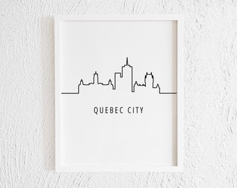 Quebec Drawing Print - Etsy