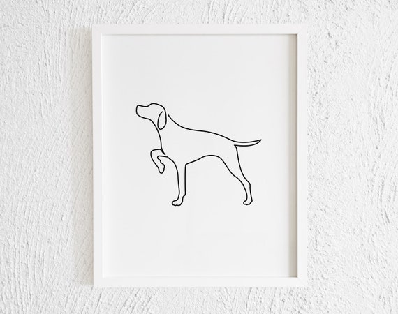 Upward Dog Drawing