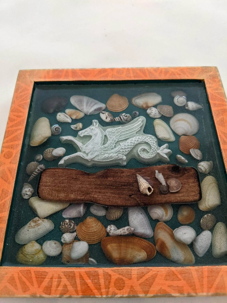 Hippocampus Resin Art / Water Horse Art / Mermaid Art / Ocean Art ...