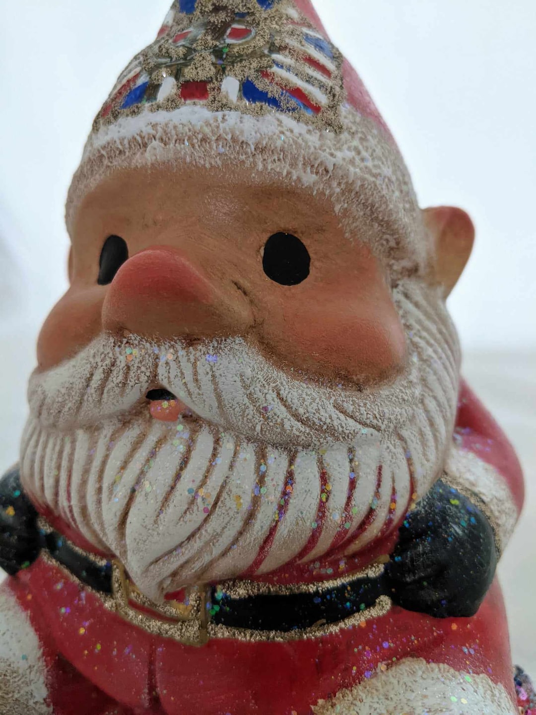 Santa Gnome / Hand Painted Gnome / Christmas Gnome - Etsy